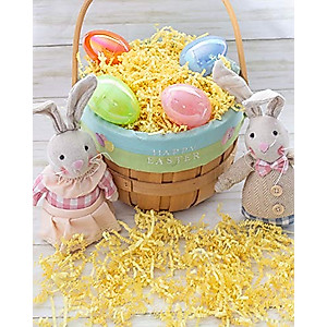 MagicWater Supply Crinkle Cut Paper Shred Filler (1 LB) for Gift Wrapping & Basket Filling - Canary