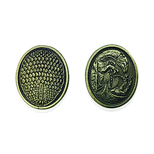 Norse Foundry Dragon Variety Pack (Set of 10) (Metal Plated Novelty) Adventure Coins for RPGs / LARP | DND Pathfinder Live Action Role-Playing Games