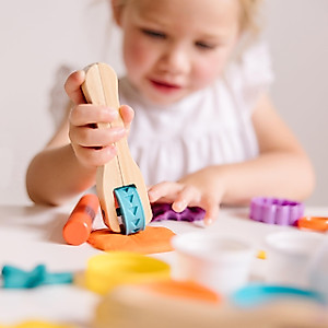 Melissa & Doug Created by Me! Cut, Sculpt, and Roll Modeling Dough Kit With 8 Tools and 4 Colors of Dough - with Stampers, Arts And Crafts For Kids Ages 3+