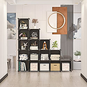 Neprock 20-Pack White Shoe Slots Organizer Bundle with 16 Cube Closet Organizers