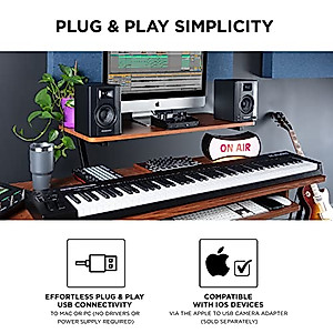M-Audio Keystation 88 MK3 – 88 Key Semi Weighted MIDI Keyboard Controller for Complete Command of Virtual Synthesizers and DAW parameters