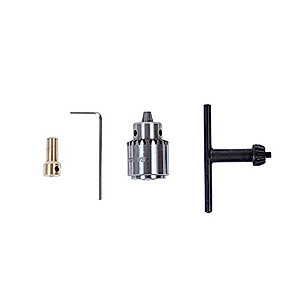 AUTOTOOLHOME Mini DC 12V Electric Hand Drill Motor PCB & Twist Drills Set 1/88-1/6 inch JT0 Chuck Jewelry Craft Drill Kit