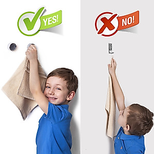 Kitchen Towel Hooks – Set of 2 self Adhesive Towel Hook – Premium Chrome Finish & Easy Installation – Firmly Holds Towel Without Tearing – Ideal as Bathroom, Shower or Outdoor Towel Holders