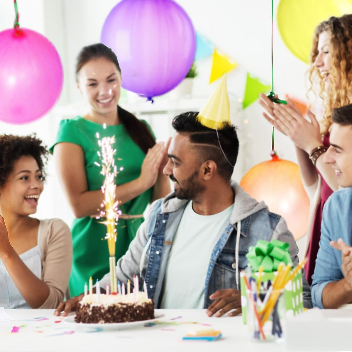 PARTy FLAGs 30Pcs Punch Balloons Punch Balloons Party Favors for KidsI Punching Balloons for Kids Birthday Decorations Party Balloons Kids Heavy Duty Punching Balloons with Rubber Bands For Decoration