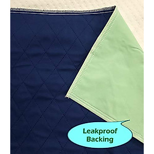 Inspire Waterproof Mattress Pad, Dark Colored to Hide Stains, Extra Large 34 x 54 – Quilted, Bed Pad for Incontinence Washable, for Adults and Kids Reusable Underpad