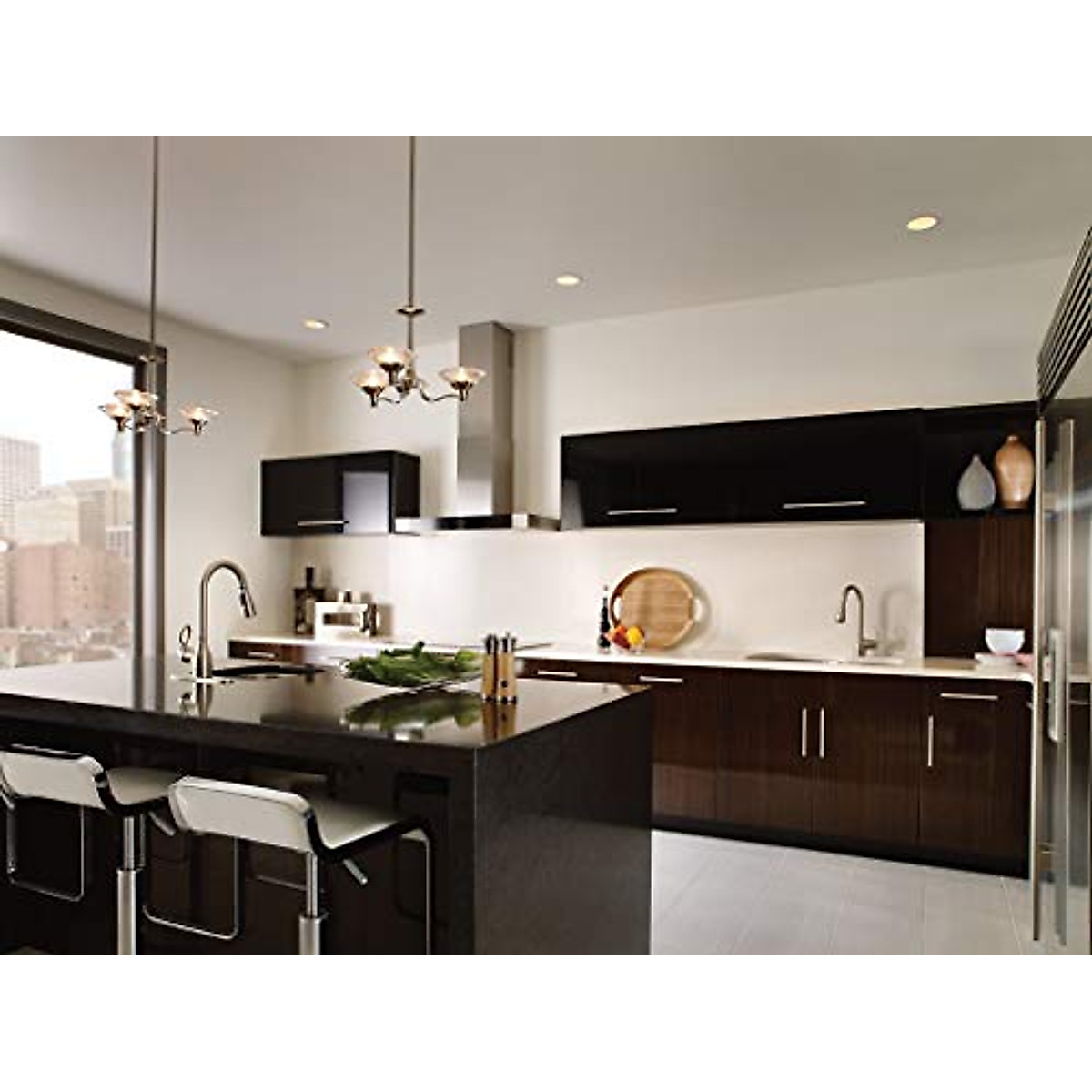 Moen CA87011SRS Single Handle Kitchen Faucet with Pullout Spray from the Kleo Collection, Spot Resist Stainless