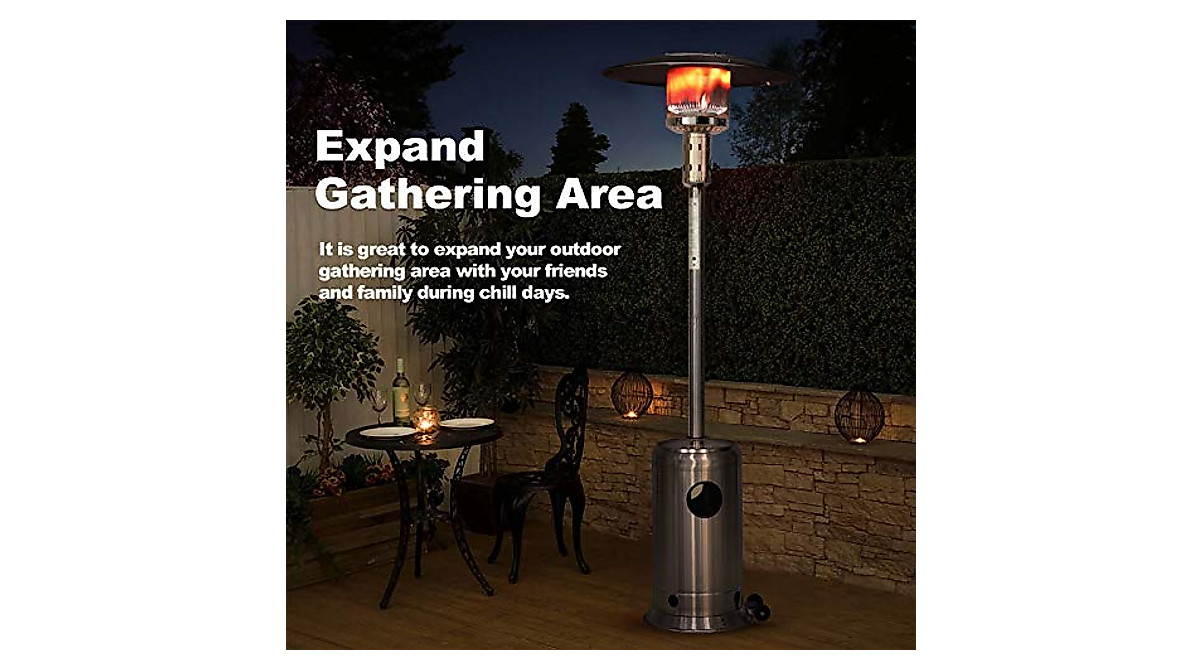 Legacy Heating 47000 BTU Outdoor Propane Heater for Patio and Garden