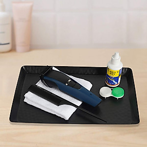 nu steel, Oil Rubbed Bronze nusteel Hammered Rectangular Vanity Decorative Home, Bathroom, Kitchen, Office, Countertops, Makeup Organizer Jewellery Perfume Holder Towel Tray