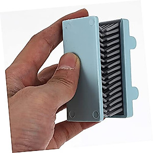 UKCOCO Hair Catcher Hair Shower Catcher Bathroom Hair Hair Grabber for Shower Wall Shower Catcher for Hair Bathroom Hair Collector Bathtub Accessories Hair Collector for Bathroom, 7.5X4.1X3.2CM, Blue