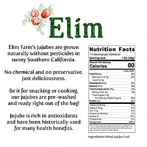 Sliced & Crispy Jujube Date Dried Fruit Snack - Grown 100% Naturally in California (10 Oz) - Nothing Added Just Jujube