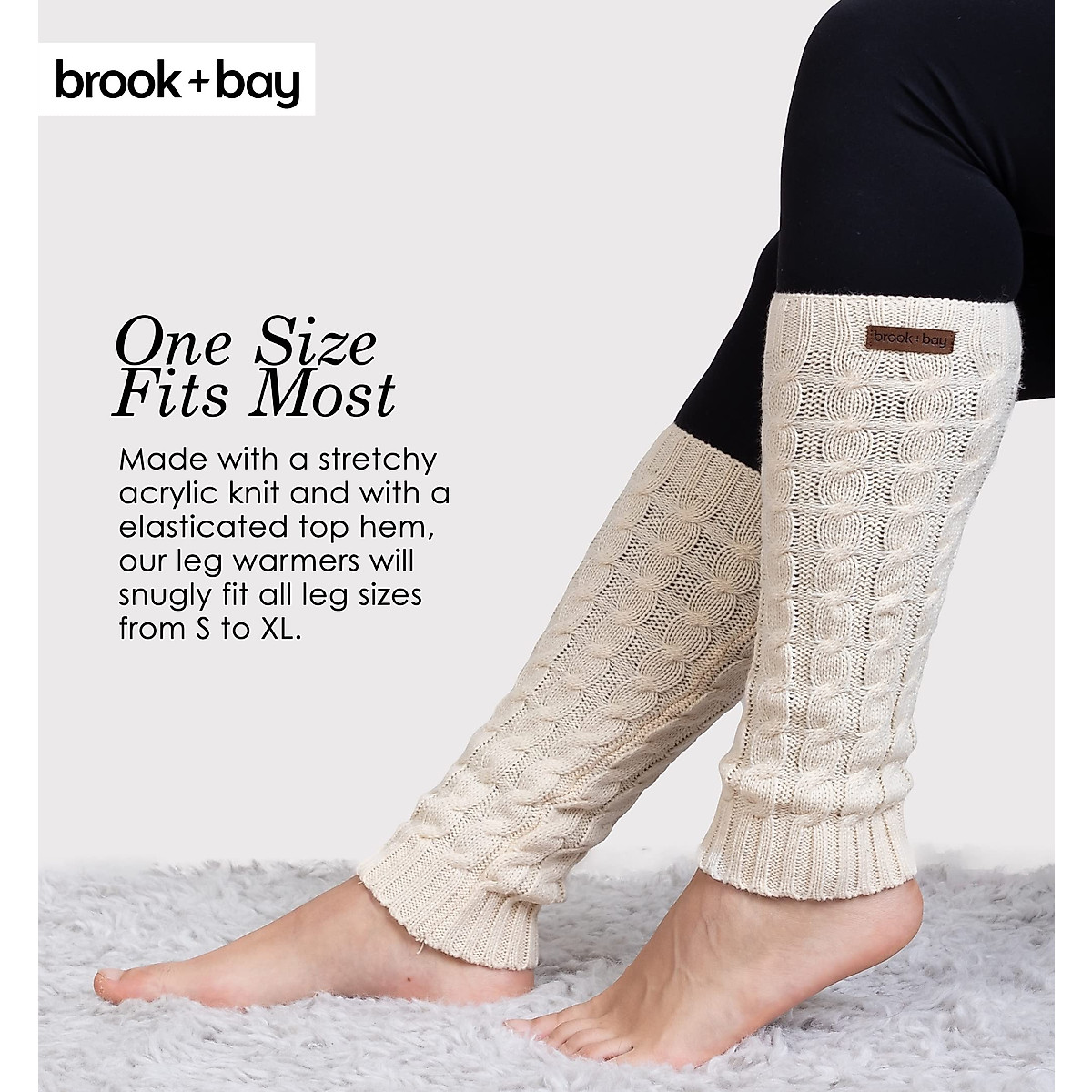 Leg Warmers for Women - Cable Knit Leg Warmers - Knitted Ankle Warmers - Winter Boot Cuffs for Women - Warm Calf Leg Warmers