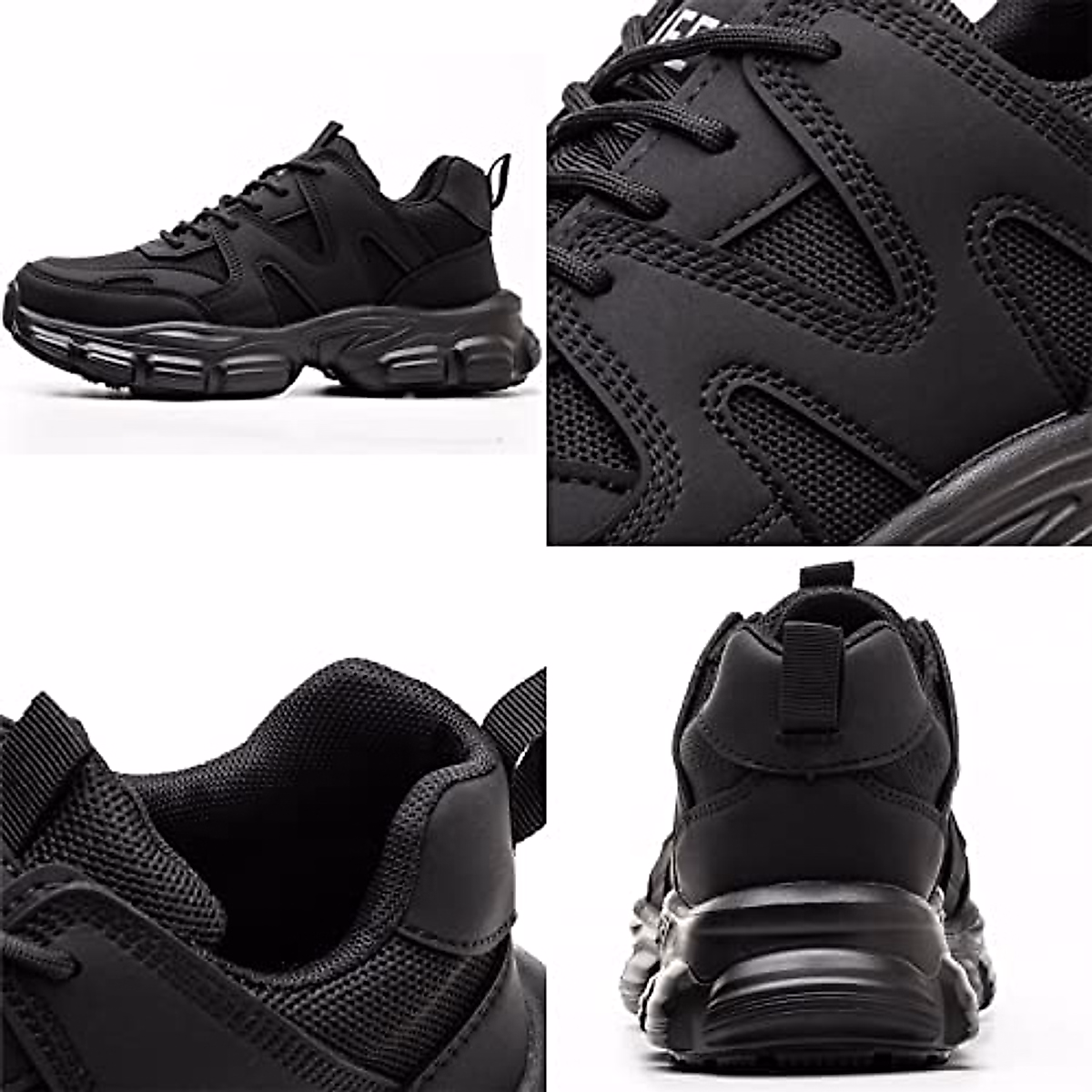 SYLPHID Steel Toe Shoes for Women, Womens Steel Toe Sneakers, Women’s Safety Work Shoe Breathable Lightweight, Slip Resistant