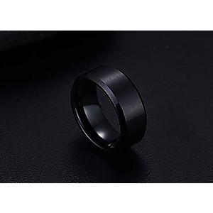 PJ Jewelry 8mm Tungsten Carbide Wicca Pagan Triple Moon Goddess Wedding Bands Engagement Ring for Men Women