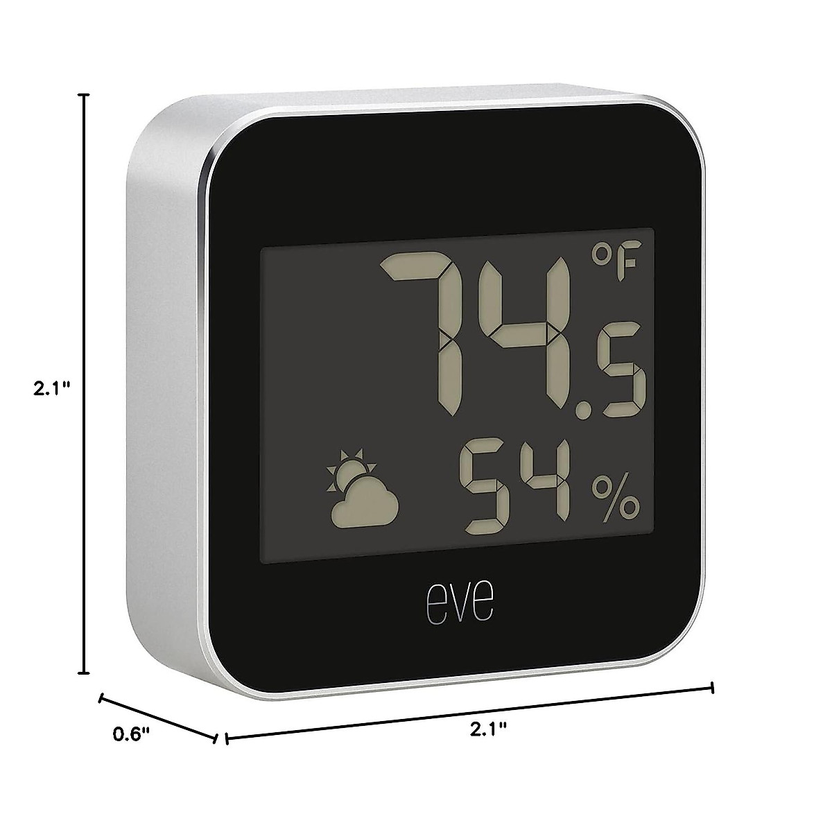 Eve Weather - Apple HomeKit Smart Home, Connected Outdoor Weather Station for Tracking Temperature, Humidity, & Barometric Pressure, Precision Sensors, Wireless, Bluetooth & Thread
