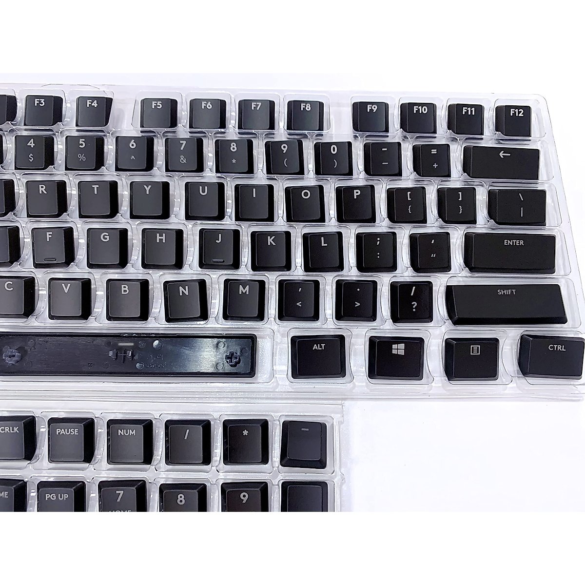 forG915 complete set of 109 keycaps to replace Logitech G915/G913/G815/G813 TKL RGB mechanical gaming keyboard (black 109 keys) (G915 full set of keycaps (black))