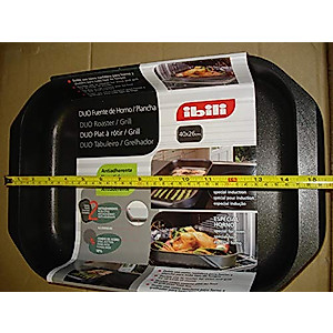 Ibili Duo Roaster/Grill, Cast Aluminium, Multi-Colour, 40 x 26 x 6.5 cm