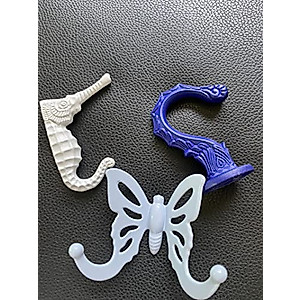 Non-Punching Durable Towel Rack Aluminum Alloy Bathroom Toilet Door Rear Wall Shelf Hook Wall Hanger Butterfly B1