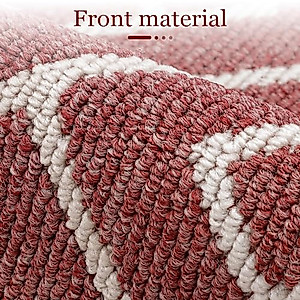 hicorfe Kitchen Rugs and Mats,Super Absorbent Polypropylene 20" x 31.5" Non-Slip Rug,Soft Comfort Floor Mat,Machine Washable for Kitchen,Hallway,Office,Sink,Laundry(Red)
