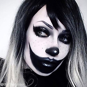 Mehron Makeup Foundation Greasepaint | Stage, Face Paint, Body Paint, Halloween Makeup 1.25 oz (38 g) (BLACK)