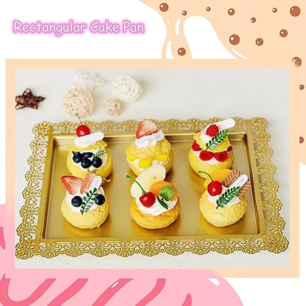 4 Pcs Gold Cake Stands Set, Cake Pedestal Display Table Tiered Cupcake Holder Candy Fruit Dessert Plate Decorating for Wedding Birthday Party Baby Shower Celebration (Gold Metal/ 4 Pcs Cake Stands)