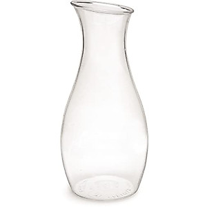 Carlisle FoodService Products 7090307 Cascata Carafe Juice Jar Beverage Decanter Only, Plastic, 1.5 L, Clear