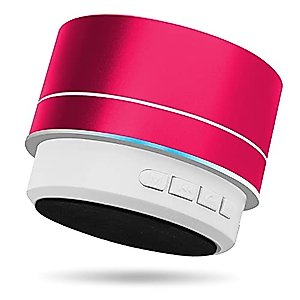 Pyle Portable Wireless BT Streaming Mini Speaker,Support Micro SD or TF Cards/USB Flash Driver/Line-in for MP3 Songs,Compatible with Audio Output Devices,with 3.5mm Audio Interface,Vigorous Bass
