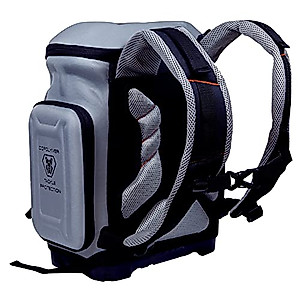 Plano Atlas 3700 Tackle Fishing Backpack, Gray EVA Material, Includes 3 3750 StowAway Utility Boxes for Worms, Lures, & Baits, Waterproof & Non-Skid Base