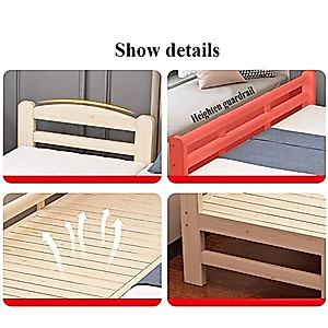Bed Sleeper, Solid Wood Children Bed Frame, Wooden Bed Bedside Sleeper Suitable for Children and Teens, Easy to Assemble (Color : Style 2, Size : 180x70x40cm)
