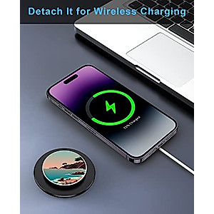 SUPERONE Magnetic Base for P-Socket for MagSafe,【Smoother & Stronger】, Enjoy The DIY for Socket【Base Only】 Super Slim, Remove and Reposition, Fit for iPhone 15 14 13 12 Pro/Max/Plus/Mini