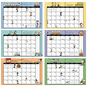 2024 PEANUTS® Desk Planner & Calendar, 8.5-Inch x 11-Inch Size Closed, 11-Inch x 17-Inch Size Open, Large Bookstore-Quality Monthly Calendars for Kitchen & Office, by Current