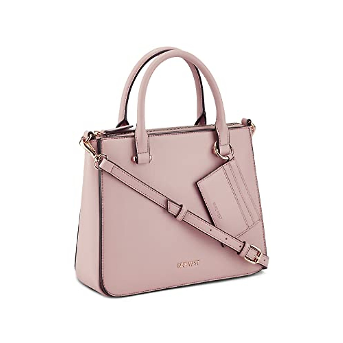 NINE WEST LUCIANNE Jet Set Satchel, Pale Pink