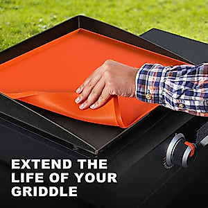for Blackstone 28 Inch Griddle Mat Buddy, Silicone Grill Mat Protective Cover Accessories for Blackstone Griddle, Heavy Duty Food Grade Protector