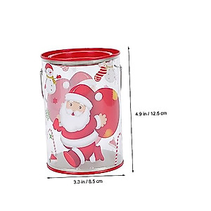 STOBAZA 16 Pcs Portable Cylinder Chocolate Box Cake Decor Cookie Decorating Christmas Cookie Tins Xmas Boxes Christmas Treat Tins Cookie Canister Candy Packaging Box Candy Can