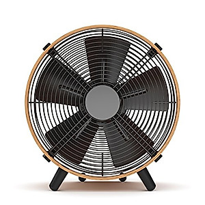 Stadler Form fan Otto, with eco-friendly bamboo ring, three speed levels, adorns home or office, 55 W