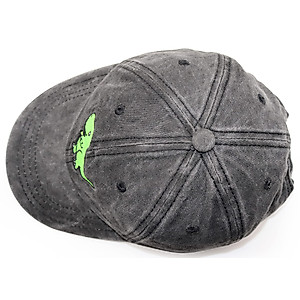 Kids Baseball Cap, Cute Dinosaur Birthday Gift for Boys and Girls, Adjustable Washed Embroidered T Rex Toddler Hat