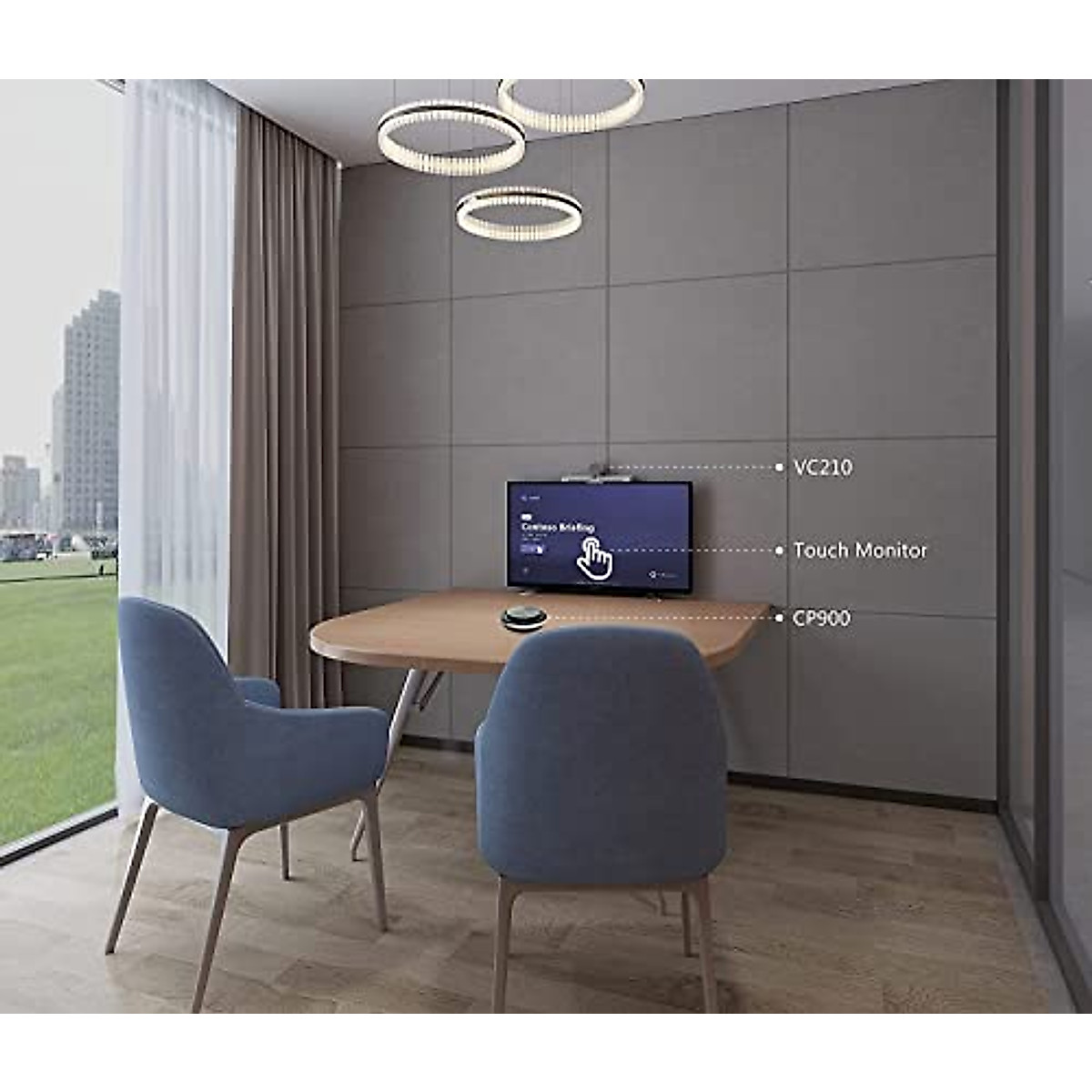 YEALINK - MS Teams BAR Focus Room Video Solution INCL CP900 SPEARKPHONE Communications Phone Systems