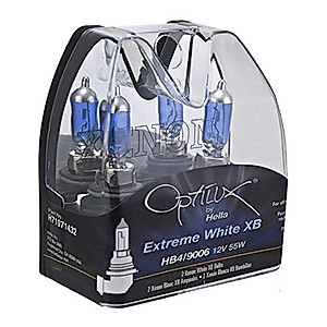 HELLA H71071432 Optilux XB Series 9006 Xenon White Halogen Bulbs, 12V, 55W, 2 Pack
