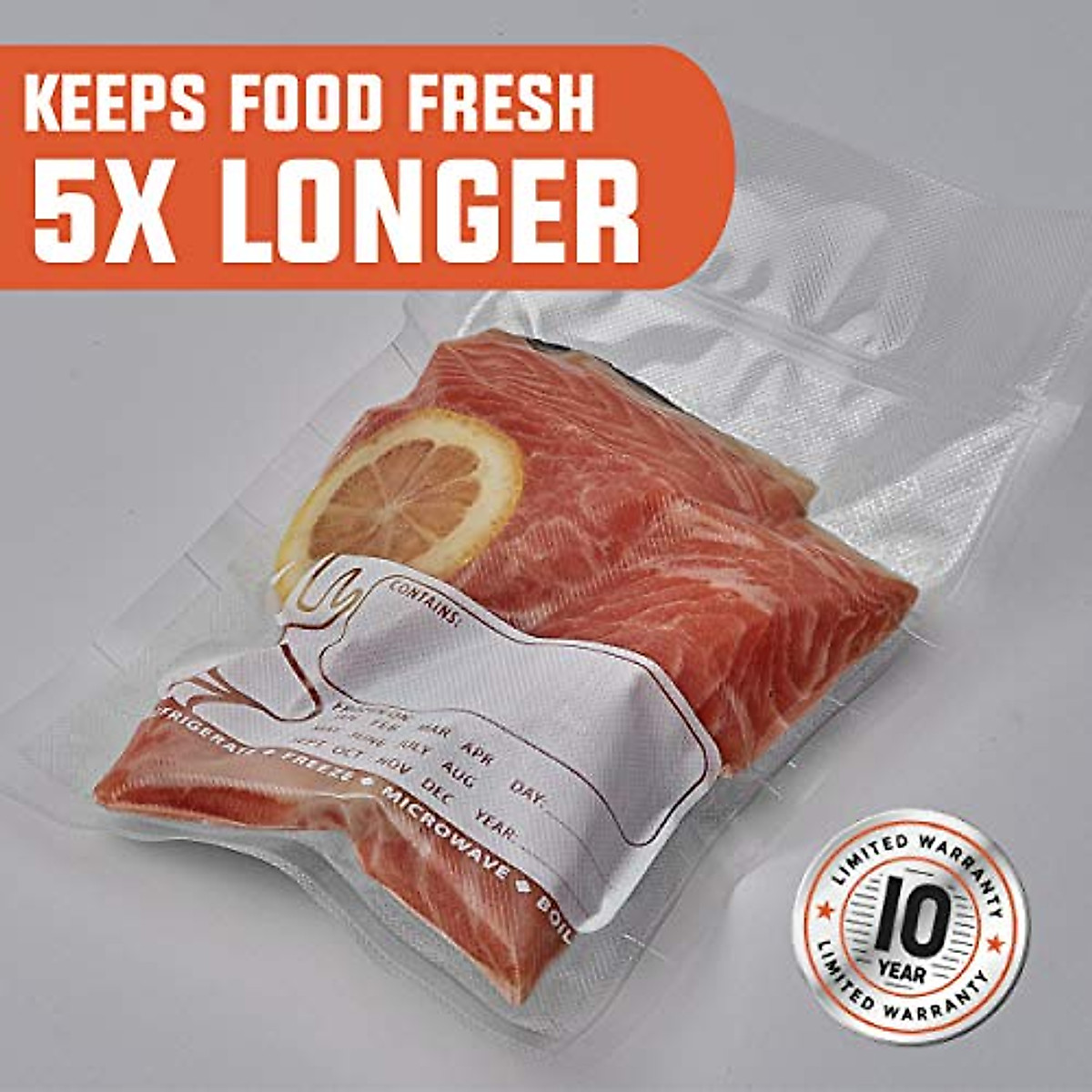 PrimalTek 12" Commercial Grade Vacuum Sealer - User Friendly for Food Savers, 26” Vacuum Pressure – Features an Auto Cooling System, Smart Heat Technology, and Vacuum Bag Positioning Guides