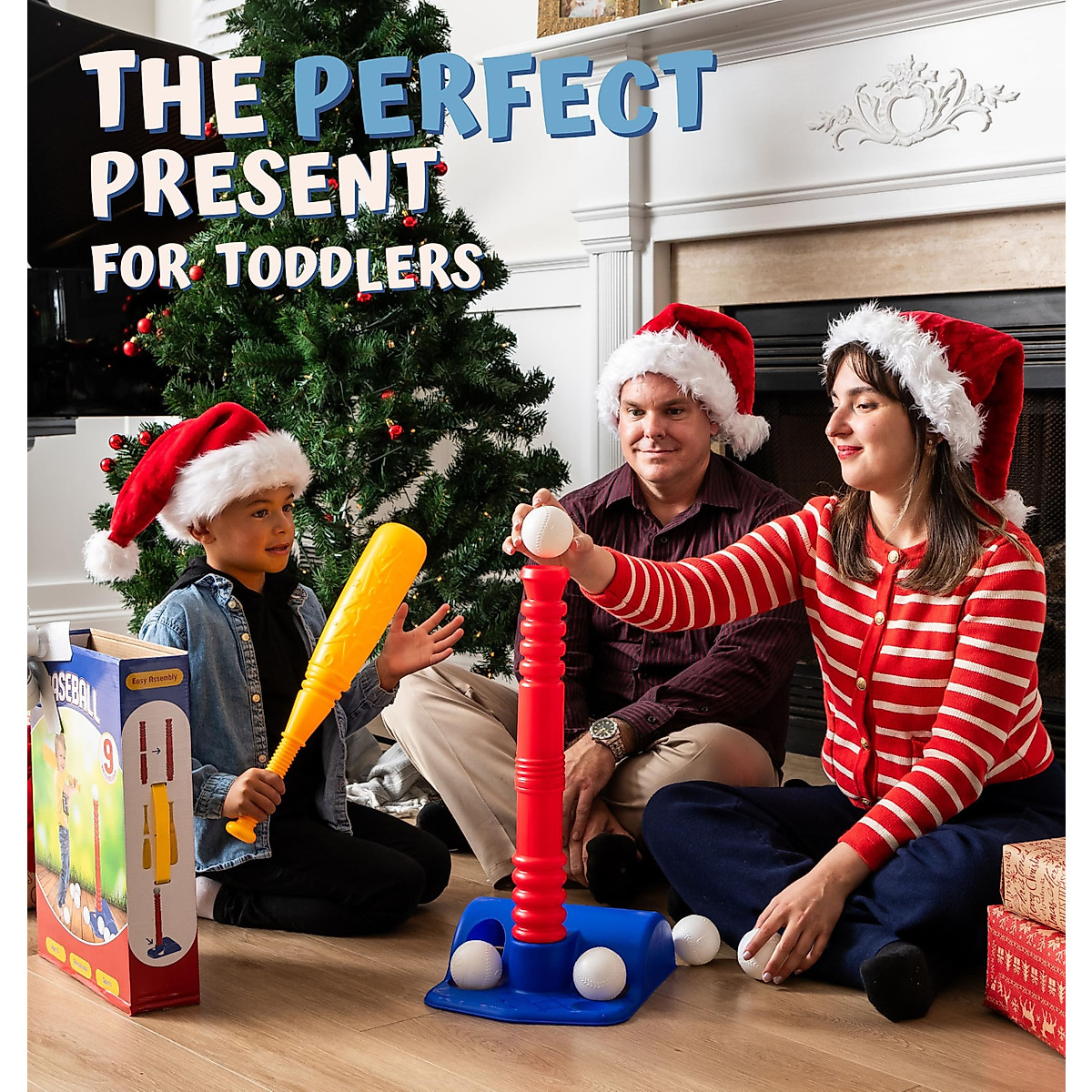 ToyVelt Tee Ball Set for Kids 3-5 - 9 Balls, for Boys & Girls, Great for Toddlers (Multicolor)