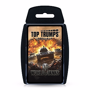 Top Trumps Card Game World of Tanks - Family Games for Kids and Adults - Learning Games - Kids Card Games for 2 Players and More - Kid War Games - Card Wars - for 6 Plus Kids