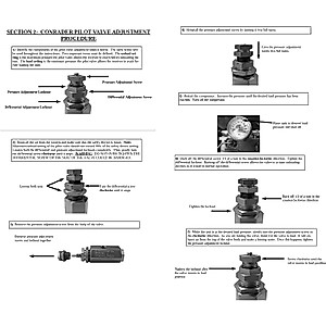 5/8" Compression Top Inlet X 1/2" MNPT Outlet, Combo Pilot Unloader Check Valve with Throttle Control Cable for 6.5HP Max Gas air Compressors (125-150 PSI, 24" Throttle Control Cable & Unloader Valve)