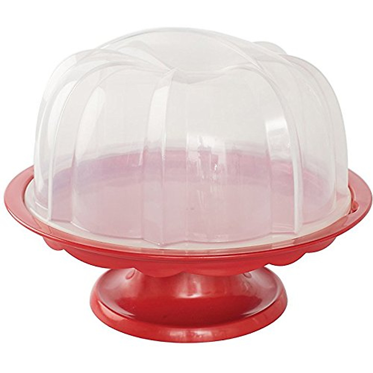 Nordic Ware Dome, Clear Baker's Basics Bundt Cake Stand with Locking Lid
