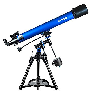 Meade Instruments – Polaris 90mm Aperture, Portable Backyard Refracting Astronomy Telescope for Beginners –Stable German Equatorial (GEM) Manual Mount – Accessories Included – Outdoors Family Fun