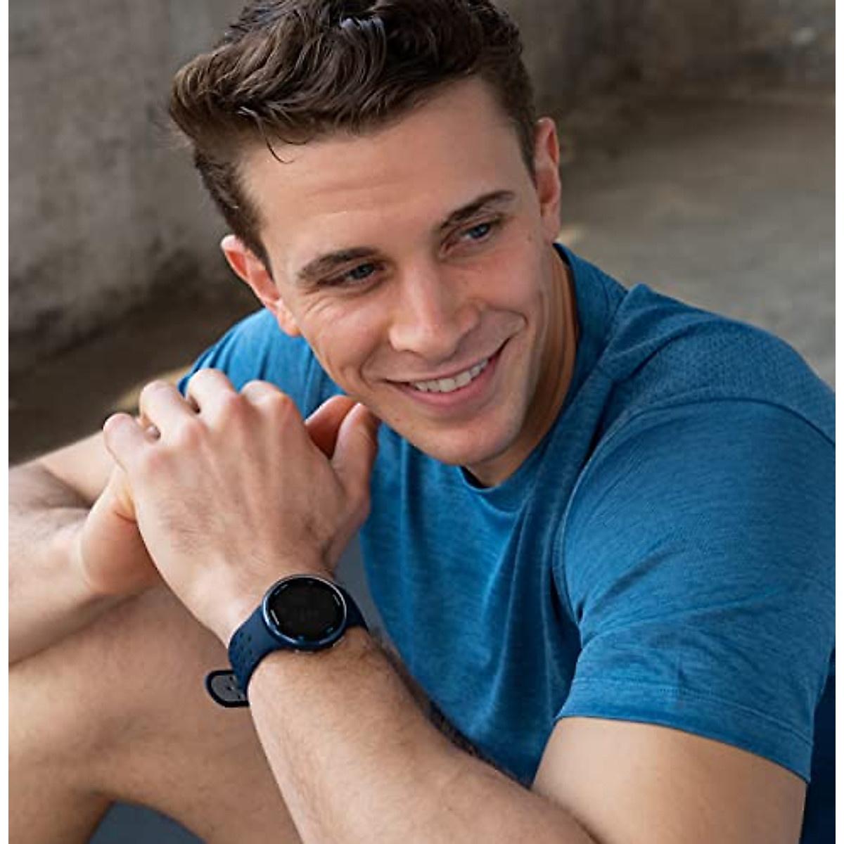 Armitron Sport Quartz Fitness Watch with Silicone Strap, Blue, 22 (Model: 40/8423NVY)