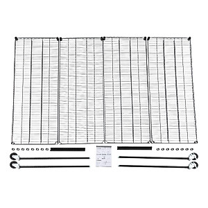 Metal Shelving Unit With Wheels, 4-Tier Wire Shelving, With Four Universal Wheels，Adjustable Support, Freestanding Heavy Duty Metal Wire Storage Shelf Rack For Warehouse, Industrial Or Commercial Etc