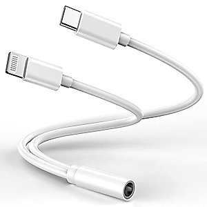 Lightning to 3.5 mm Headphone Jack Adapter,[Apple MFi Certified] iPhone Headphones Aux Audio Dongle+USB Type C to 3.5 mm Jack Female Adapter for iPhone 14 13 Pro Max 12 11 XS XR X 8 7 Samsung S23 S22