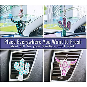 MUBYOK M139 57PCS Car Freshies Supplies Starter kit, DIY Freshie Making kit with Unscented Aroma Beads,Freshies Silicone Molds and Accessories (Make 4 freshie)