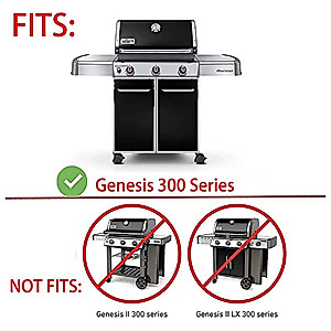 Griddle 7566 Replacement Parts for Weber Genesis 300 Series Grill Accessories Genesis E-310 E-320 E-330 S-310 S-320 S-330 EP-310 EP-320 EP-330 CEP-310 Weber Gas Grill Parts Cast Iron Griddle