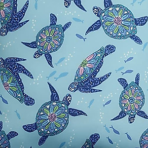 Classic Accessories for Vera Bradley Outdoor Chair Cushion, 21 x 19 x 22.5 x 5 Inch, Just Turtles, Outdoor Chair Cushions, Patio Chair Cushions, Patio Cushions