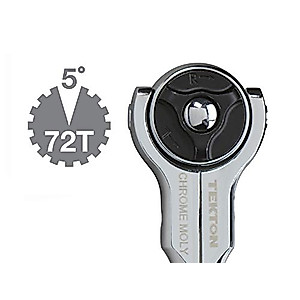 TEKTON 3/8 Inch Drive x 9 Inch Swivel Head Quick-Release Ratchet | 1491